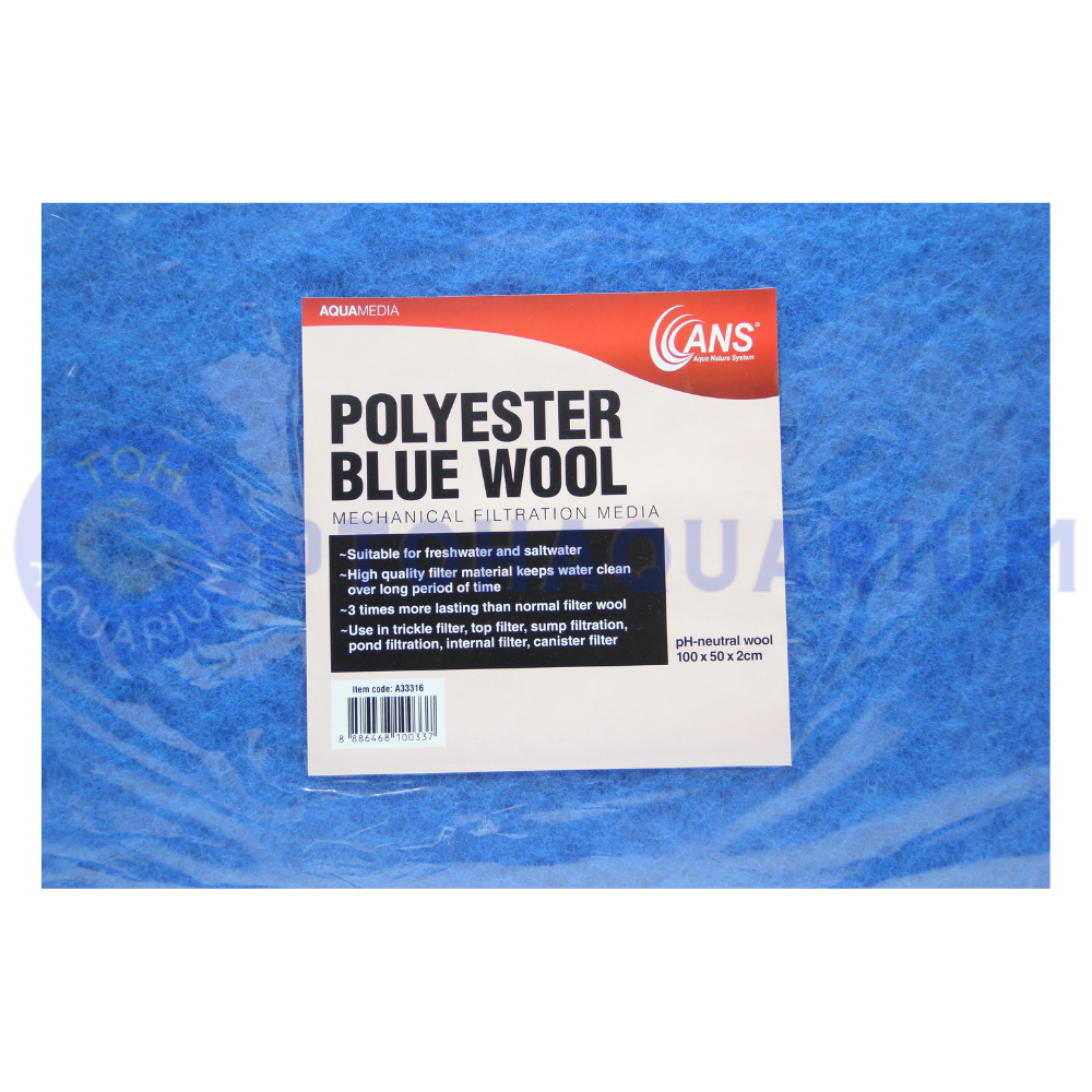 ANS Polyster Blue Wool 100x50x2cm – tohaquarium
