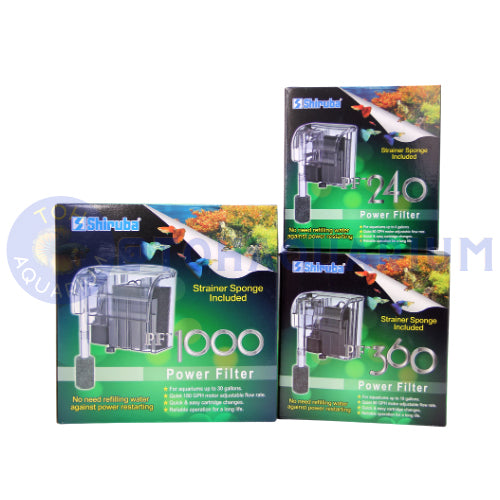 Shiruba PF60 Hang On Filter (Options Available) – tohaquarium